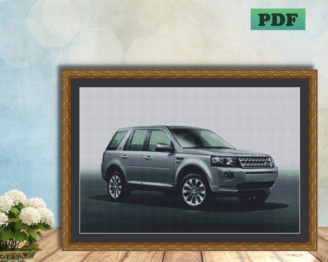 Modern SUV Vehicle Counted Cross Stitch PDF Pattern, SUV Instant ...