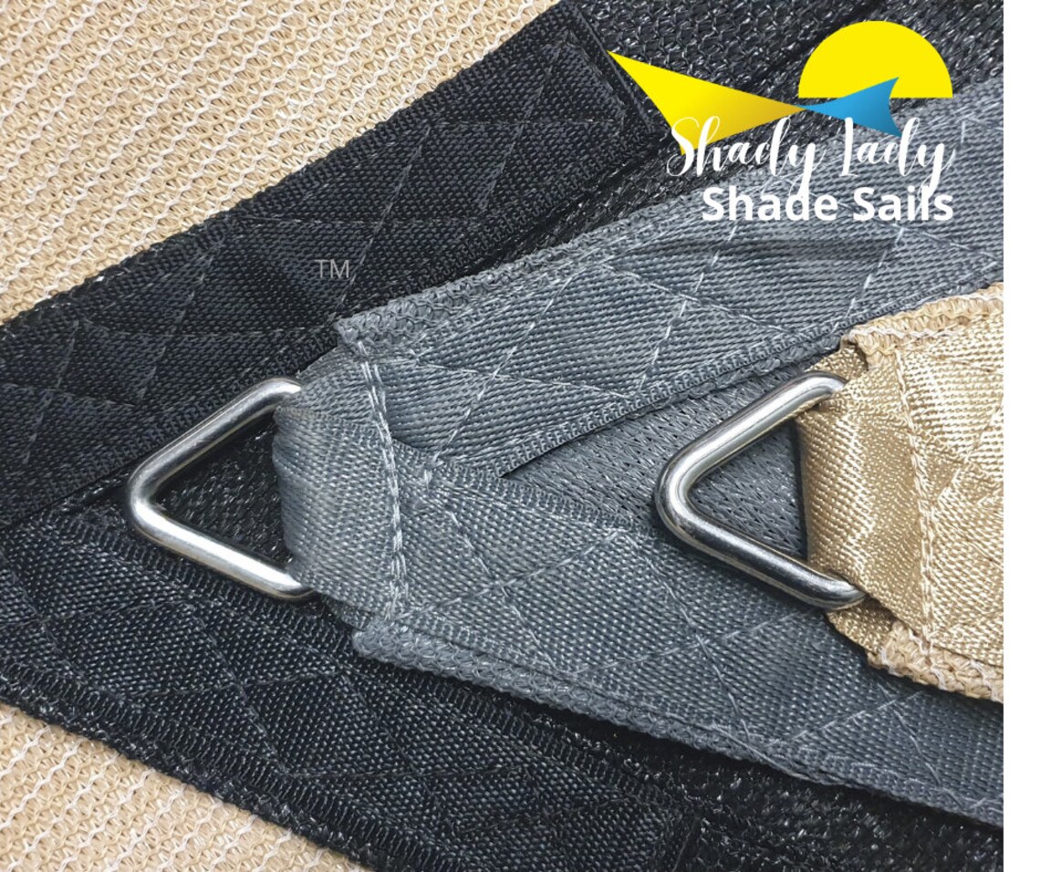 1.5 X 2 M Grey Rectangle Shady Lady Shade Sails Ready-made Four Fixing ...