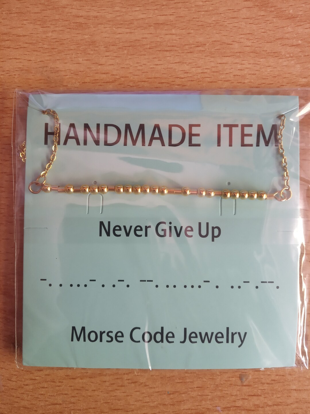 Never Give Up Morse Code Necklace - Etsy