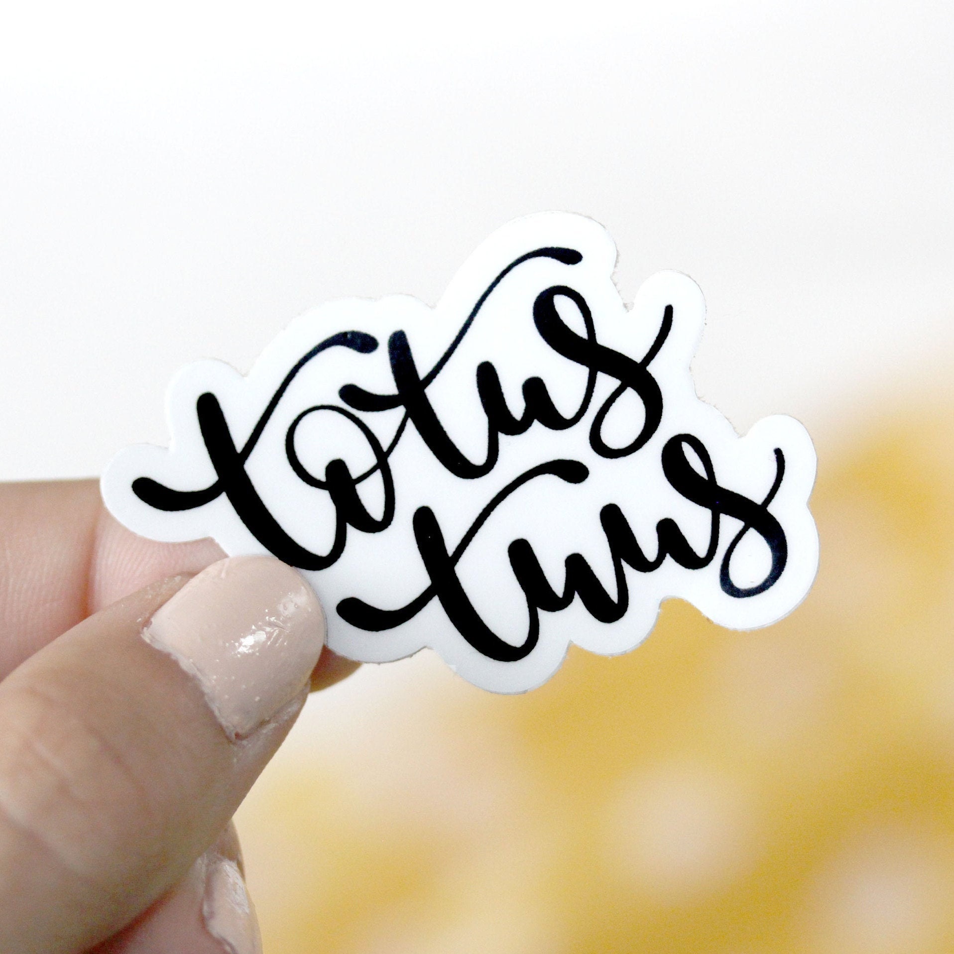 Totus Tuus 2 x 1.6 in. Catholic Sticker. Vinyl sticker for | Etsy