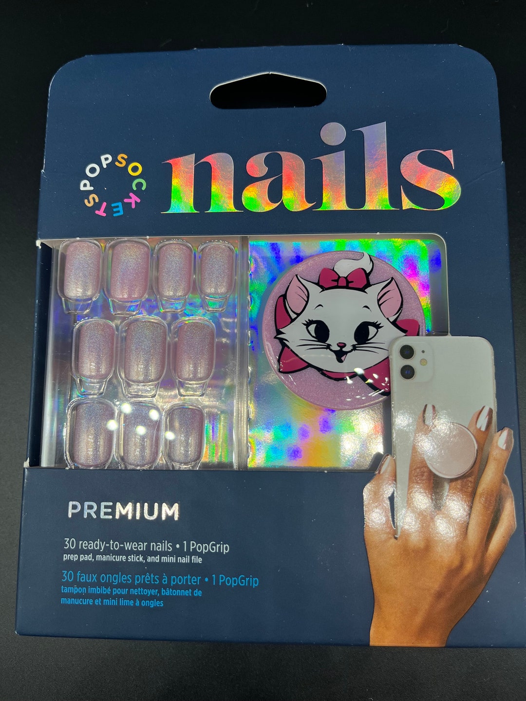 Disney Inspired Marie Popsocket With Nails. - Etsy