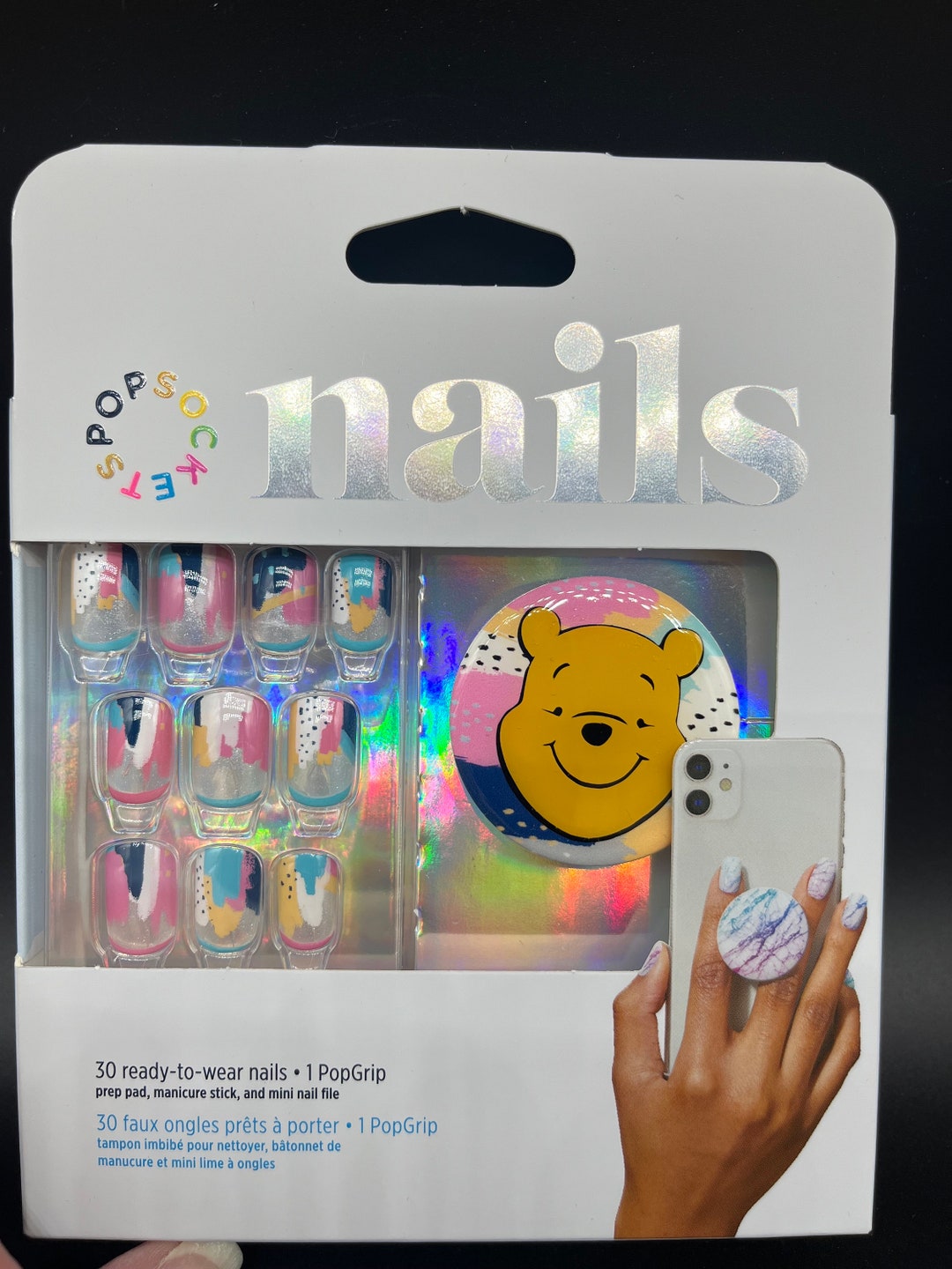 Disney Inspired Winnie the Pooh Popsocket With Nails. - Etsy