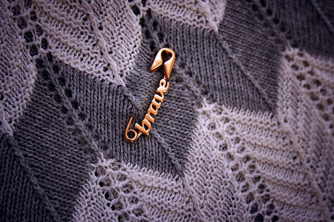 Inspiring Safety Pin by Inspired Pins BRAVE Pin - Etsy