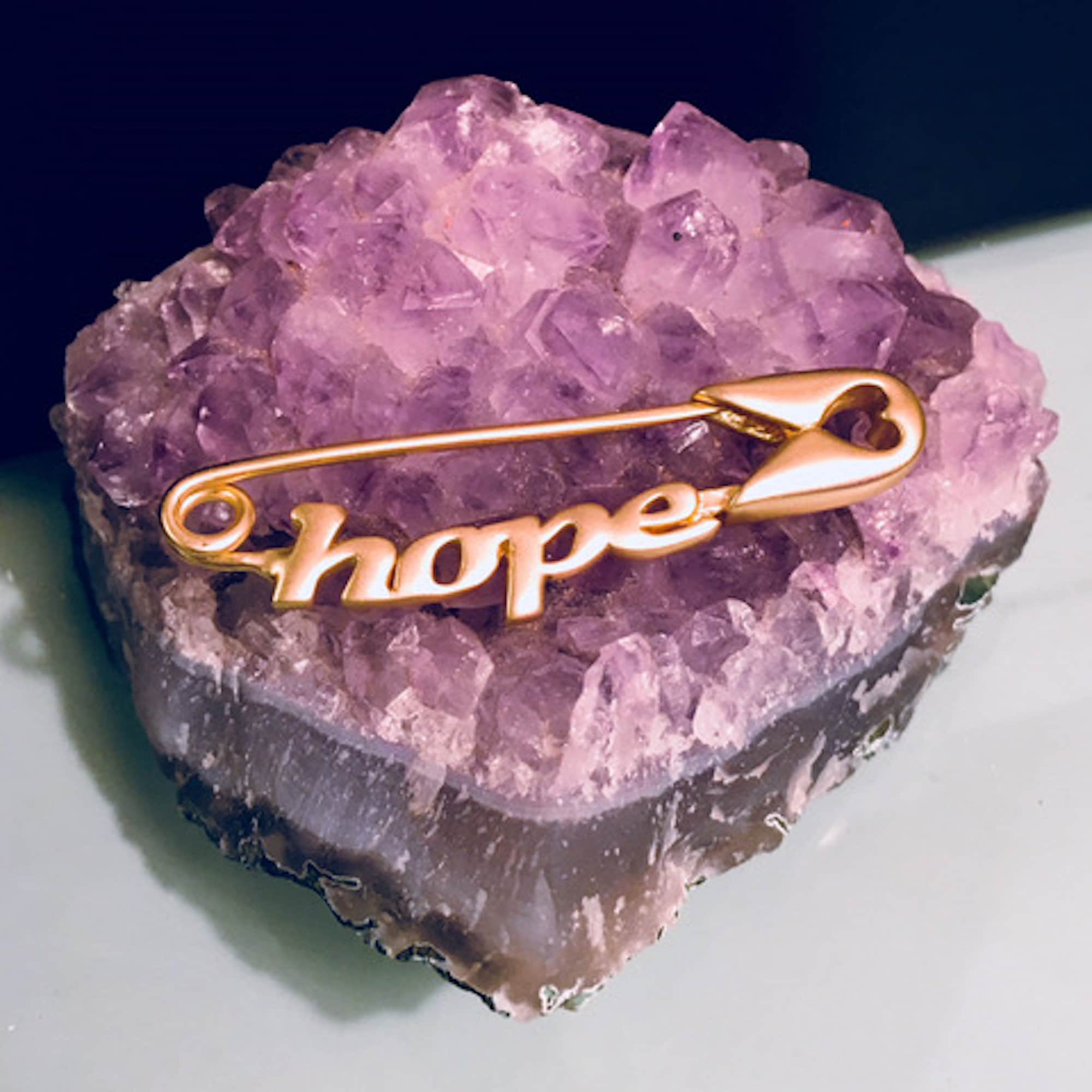 Inspiring Safety Pin by Inspired Pins - HOPE Pin - Etsy