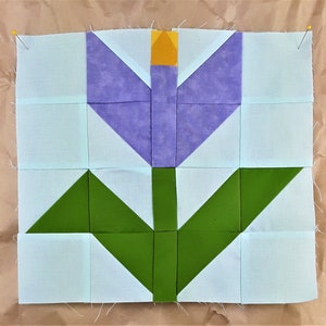 Easy Crocus Flower Table Runner PDF Quilt Pattern , Spring Table Runner ...