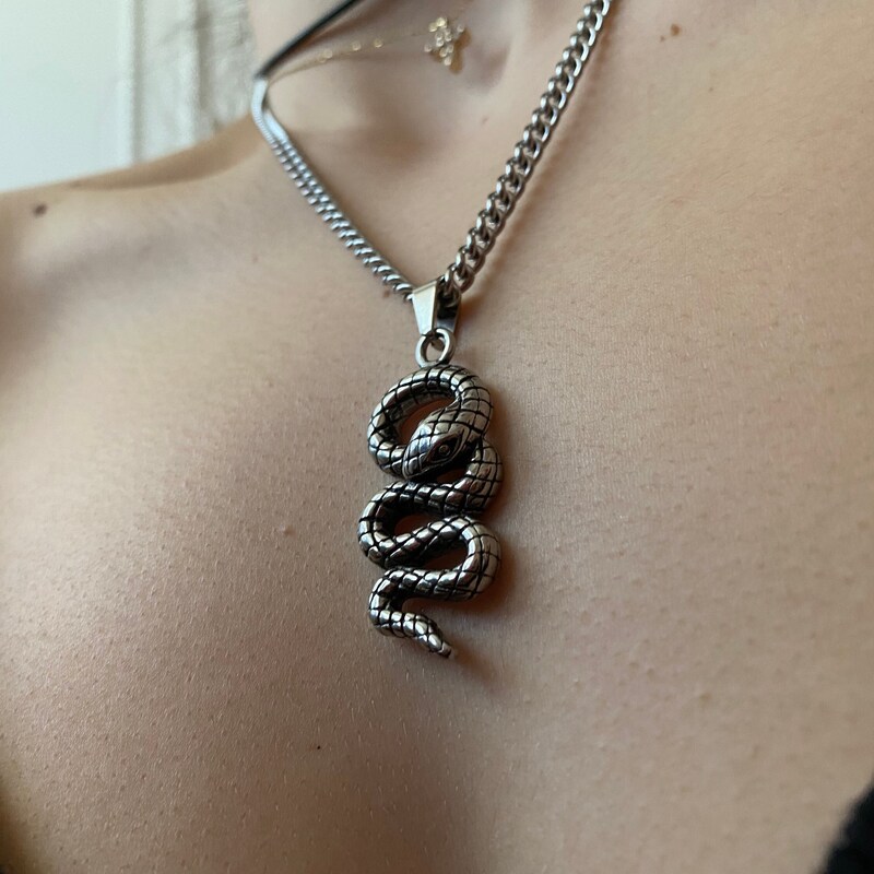 Snake Necklace - Etsy