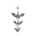 Bat Belly Ring / Dangly Bat Navel Ring / Gothic Belly Button - Etsy
