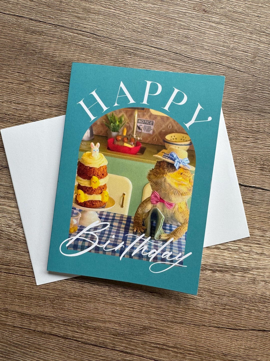 Bearded Dragon Birthday Card - Etsy