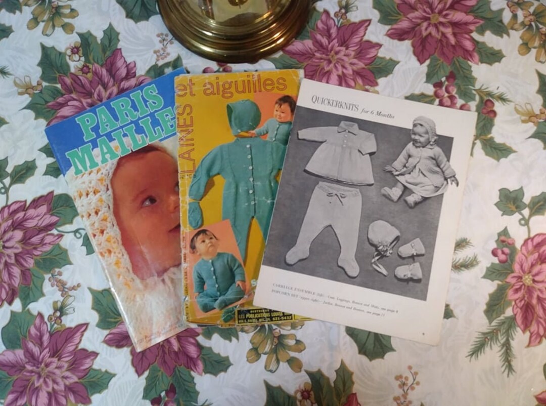 Vintage French and English Knitting Magazines/vintage Magazines/kids ...