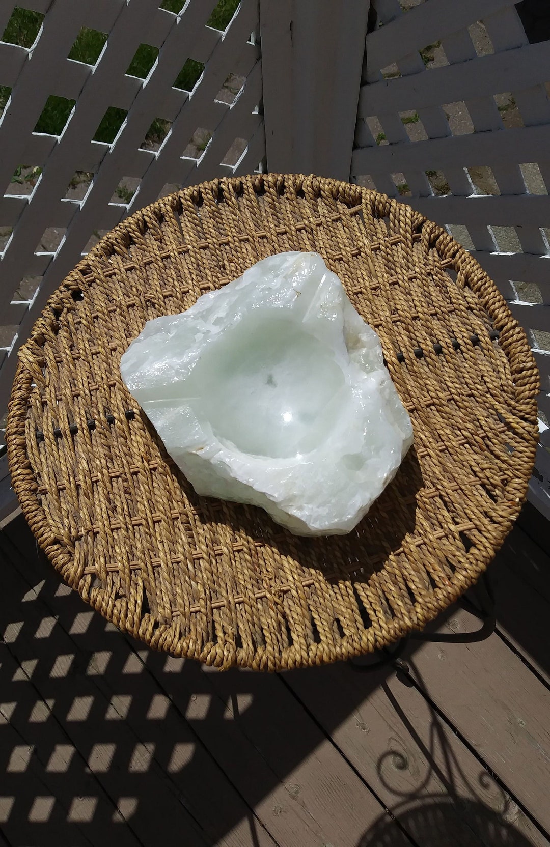 Natural Stone Ashtray/vintage Large Marble Unpolished Ashtray/vintage ...