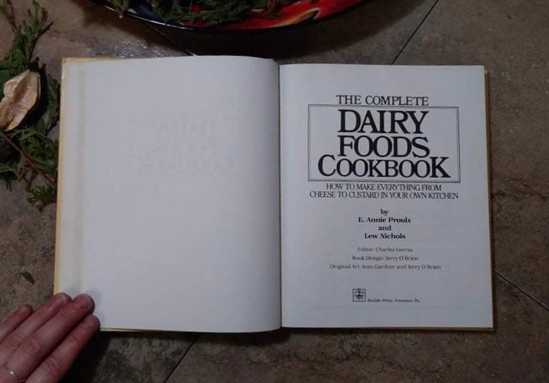 The Complete Dairy Foods Cookbook/vintage Cookbook/dairy Recipes ...