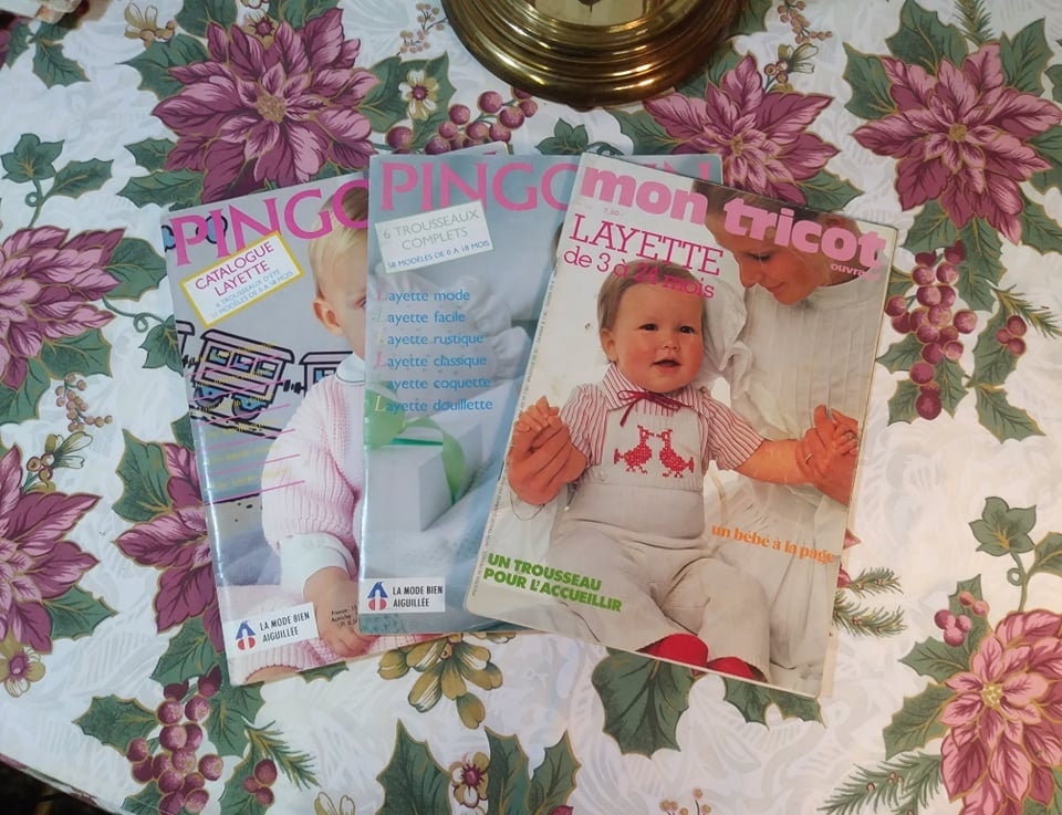 French Vintage Knitting Magazines/vintage Magazines/kids Knitting ...