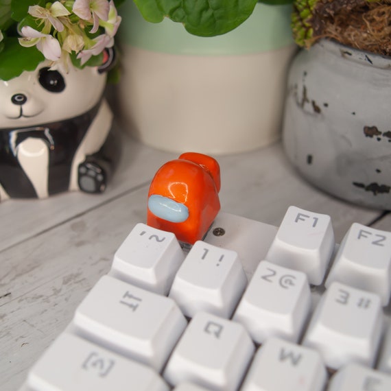 Hand Painted Resin Among Us Inspired Keycap MX Computers & Peripherals ...