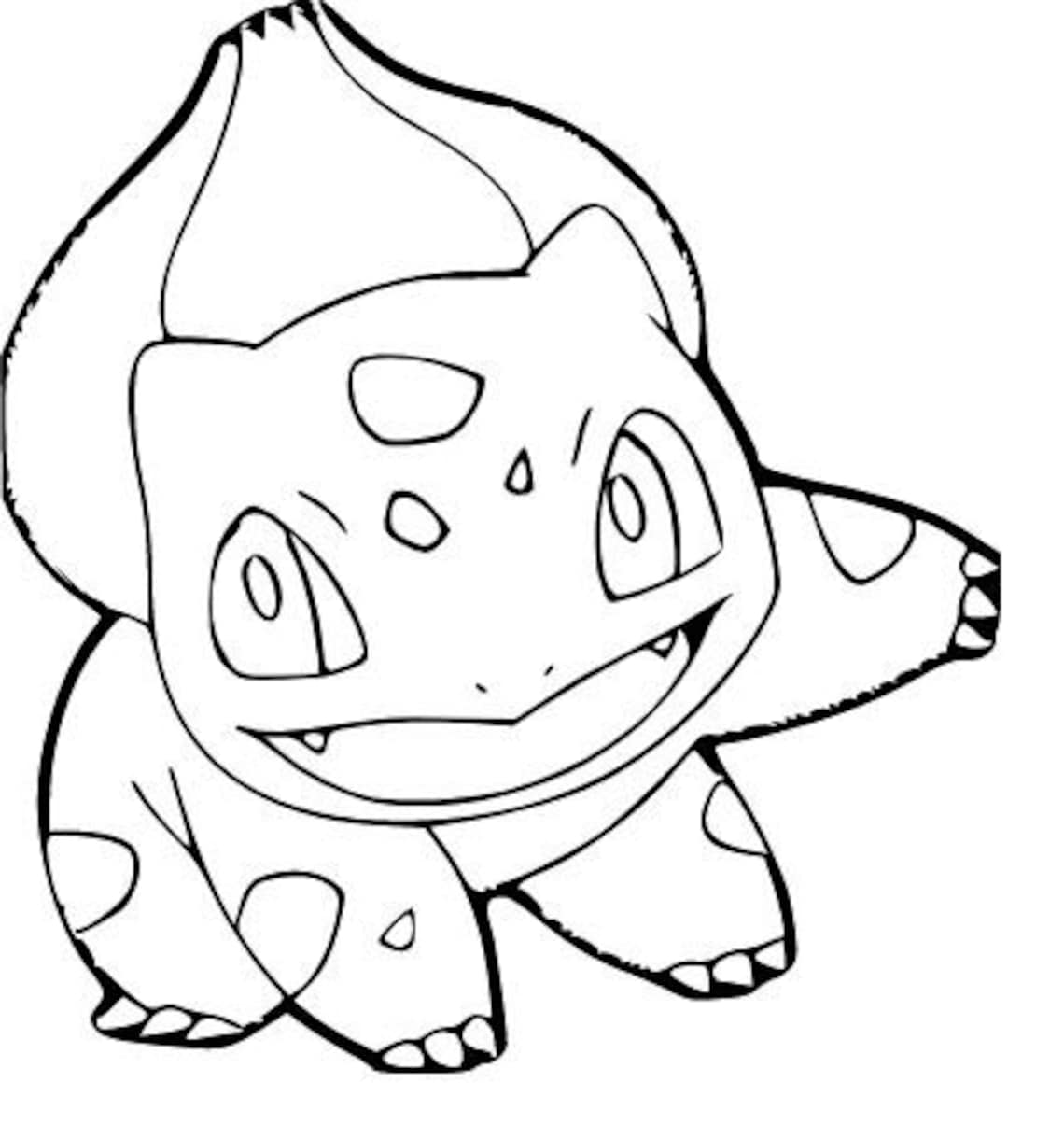 Bulbasaur SVG Black and White - Etsy Australia
