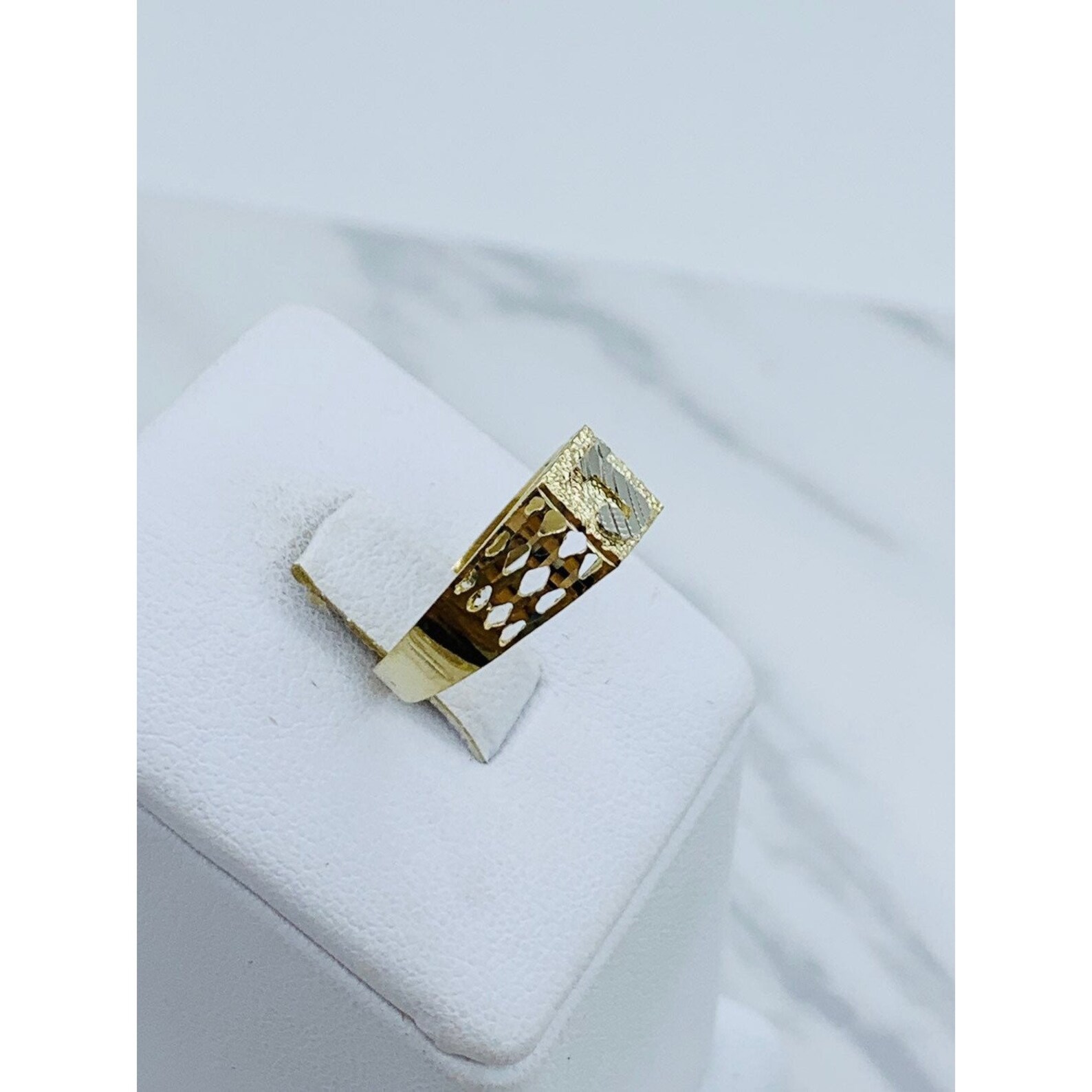 Real 10k Solid Gold Initial Ring Letter J A or M Size 6 - Etsy