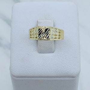 Real 10k Solid Gold Initial Ring Letter J, A, or M Size 6 - Anillo En ...