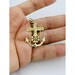 10k Gold Pendant Anchor Dije En Ancla En Oro 10K - Etsy