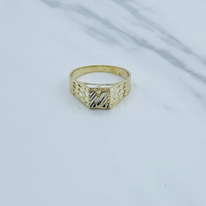 Real 10k Solid Gold Initial Ring Letter J, A, or M Size 6 - Anillo En ...