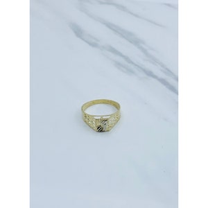 Real 10k Solid Gold Initial Ring Letter J, A, or M Size 6 - Anillo En ...