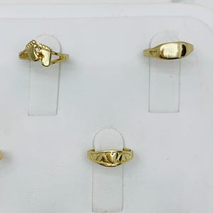 10k Gold Ring Baby Kid Boy - Anillo En Oro De Bebe Niño - Etsy