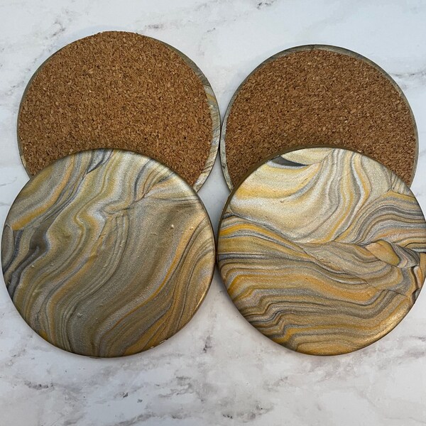 Polymer Clay Drink Coaster - Etsy UK