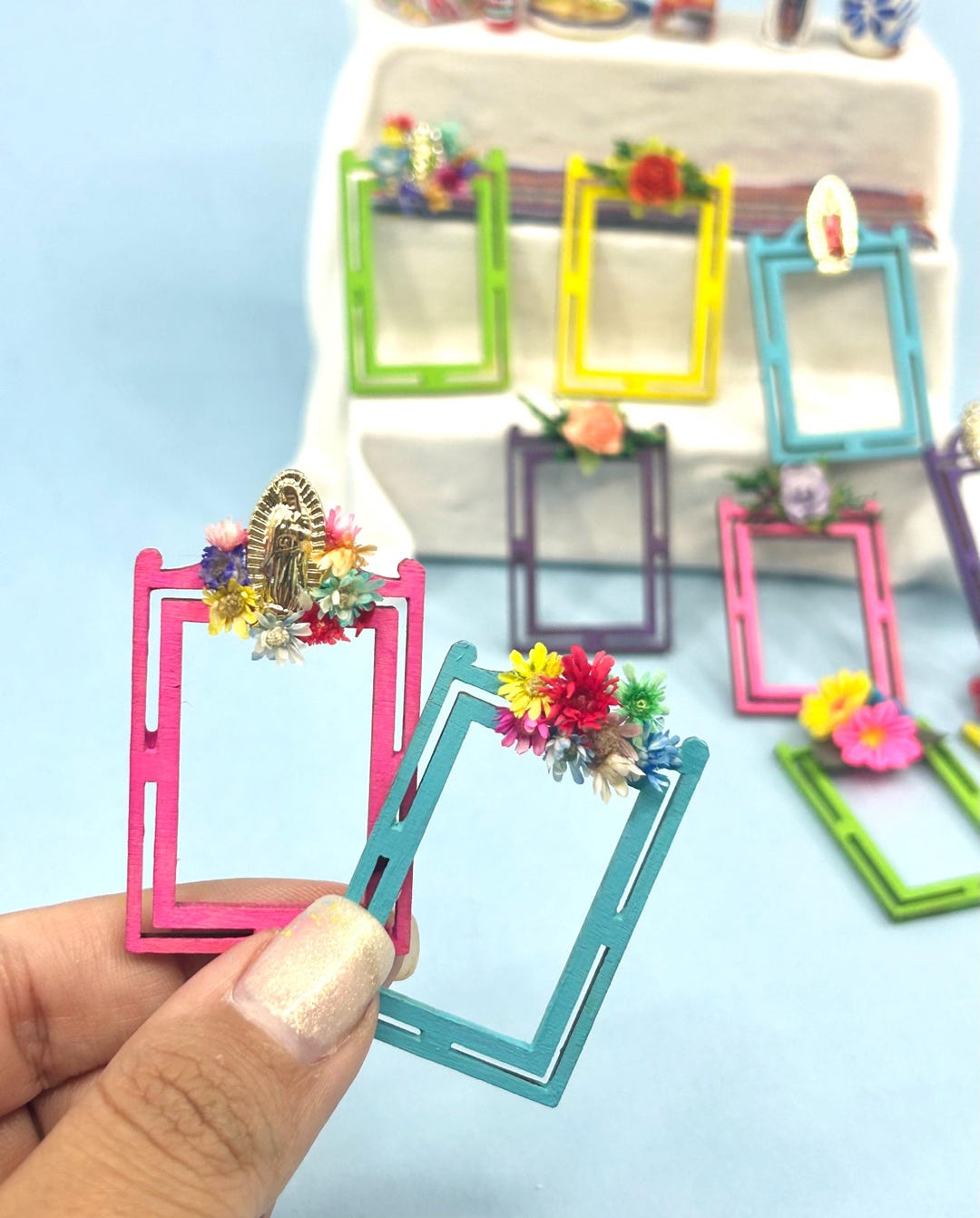 Miniature Ofrenda Picture Frame Day of the Dead Dia De Muerto Dia De ...