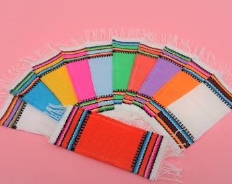 Miniature Mexican Serape Mini Shawl Carpet Mexico Scarf INDIVIDUAL ...