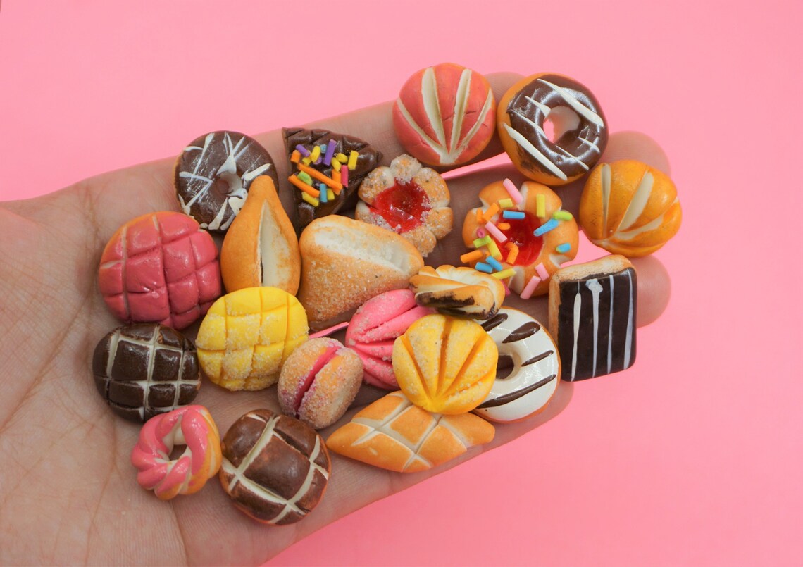 Mini Concha INDIVIDUAL Pan Dulce Sweet Bread Mexican Ofrenda Food ...