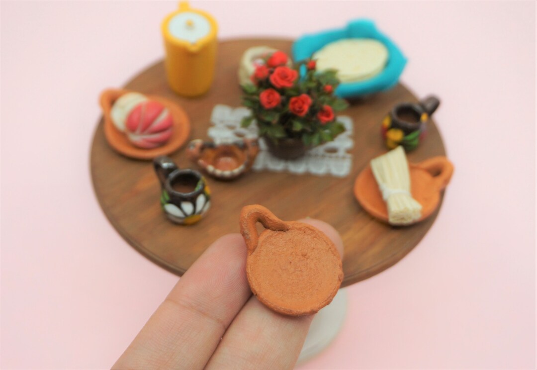 Miniature Plate Mexican Plate Food Plato Dia De Muerto Ofrenda Kitchen ...