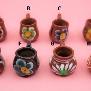 Miniature Jarrito Mexican Cup Ceramic Jarro Jar Clay Ofrenda Vaso Food ...