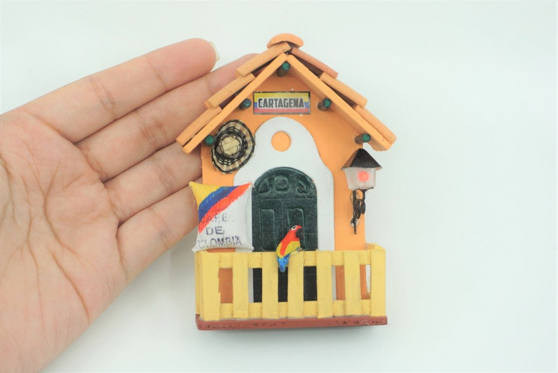Miniature Spanish Colonial Colombian Orange Home House Casa Vintage ...