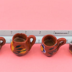 Miniature Jarrito Mexican Cup Ceramic Jarro Jar Clay Ofrenda Vaso Food ...