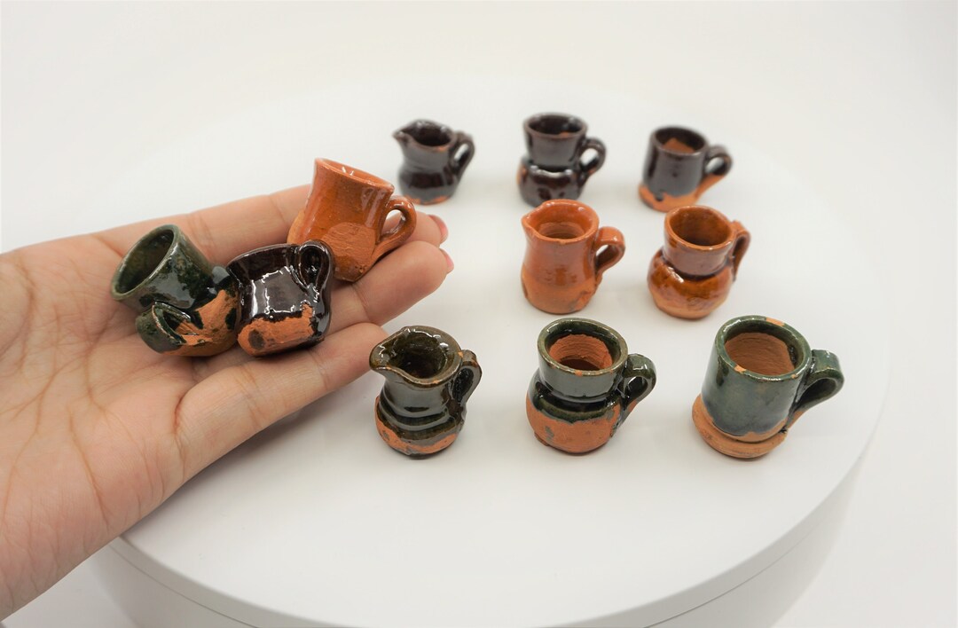 Miniature Mexican Cups Drinks Ceramic Mug Pitcher Miniatura Mini Food ...