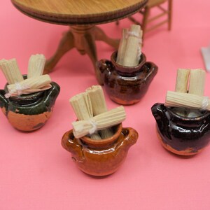 Miniature Tamales Pot Olla Clay Individual Mexican Mexico Miniatura ...