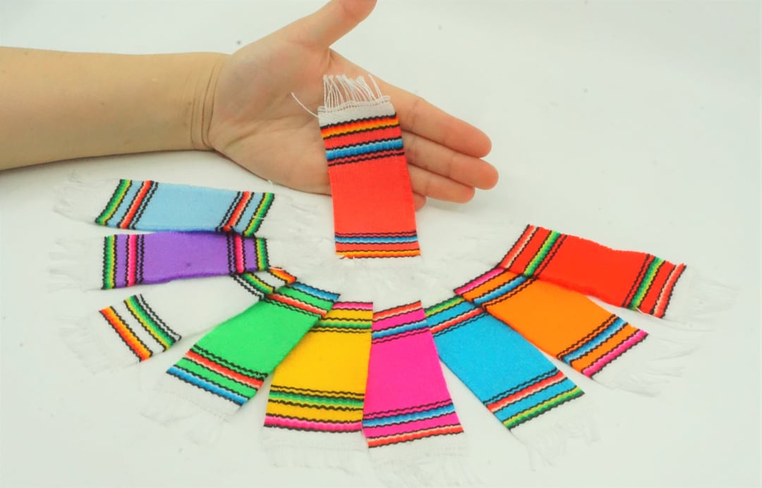 Miniature Mexican Sarape Serape Zarape Rug Tablerunner Mini Dollhouse ...