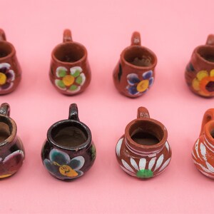 Miniature Jarrito Mexican Cup Ceramic Jarro Jar Clay Ofrenda - Etsy