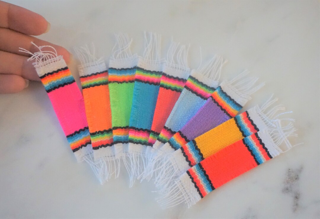 Miniature Mexican Sarape INDIVIDUAL Mini Zarape Serape Shawl Carpet ...