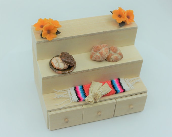 Miniature Ofrenda Day of the Dead Dia De Los Muertos Food Display ...