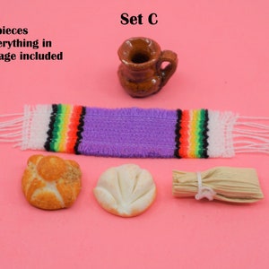 Miniature Ofrenda Set Dia De Muertos Day of the Dead Food Dollhouse ...