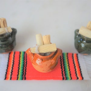 Miniature Tamales Pot Olla Clay Individual Mexican Mexico Miniatura ...