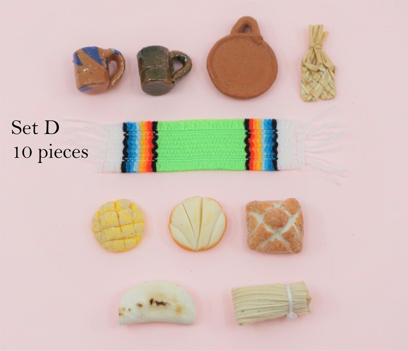 Miniature Ofrenda Set Dia De Muertos Day of the Dead Food Dollhouse ...