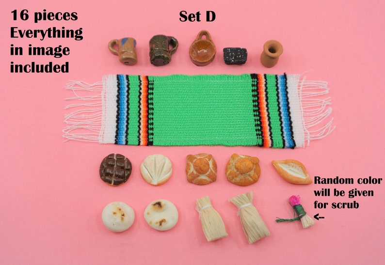 Miniature Ofrenda Set Dia De Muertos Day of the Dead Food Dollhouse ...