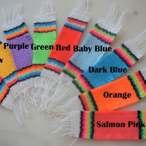 Miniature Mexican Sarape INDIVIDUAL Mini Zarape Serape Shawl Carpet ...