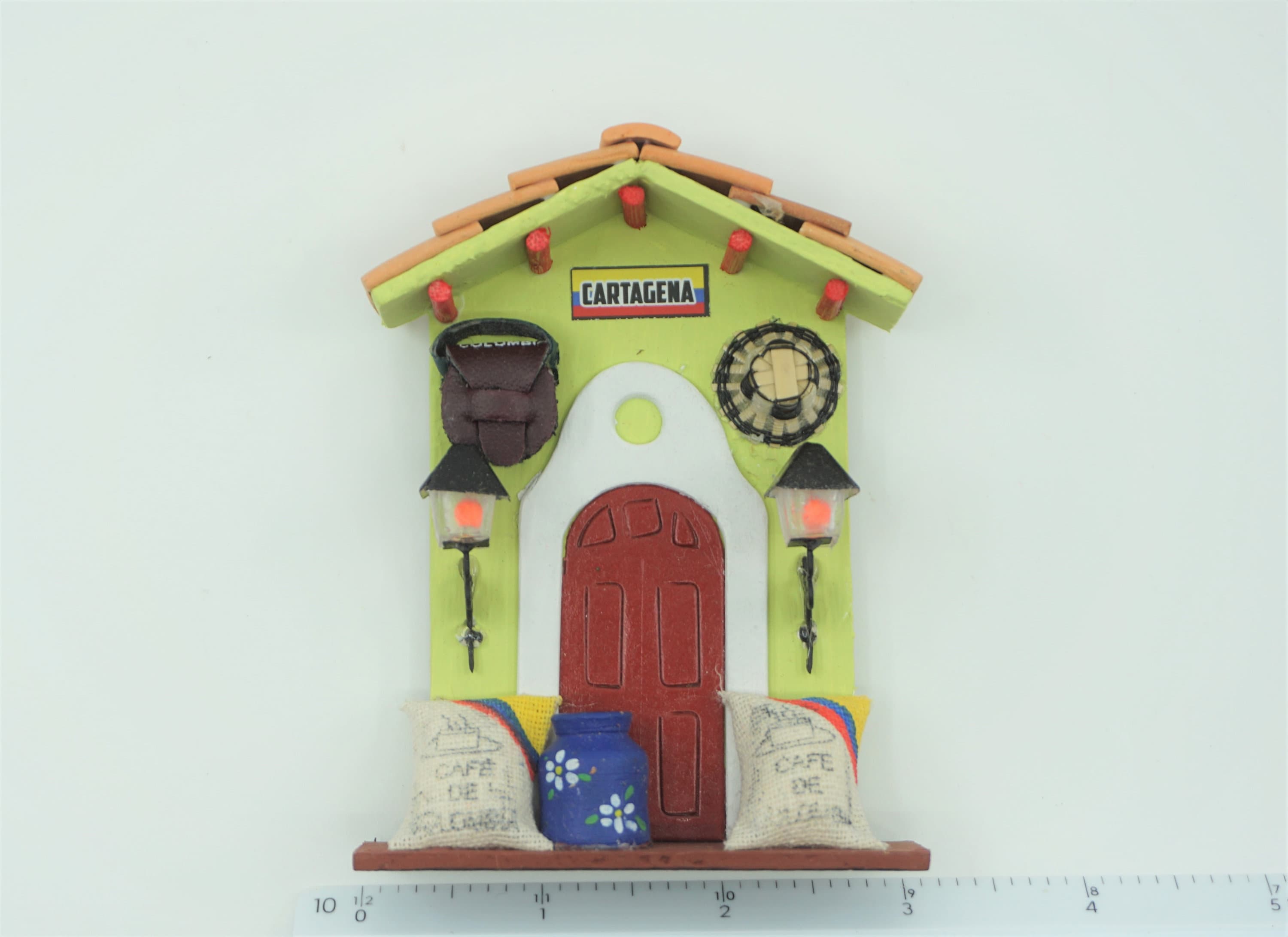 Miniature Spanish Colonial Colombian Green Home House Casa - Etsy