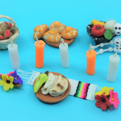 Miniature Candle INDIVIDUAL Vela Ofrenda Set Dia De Muertos - Etsy