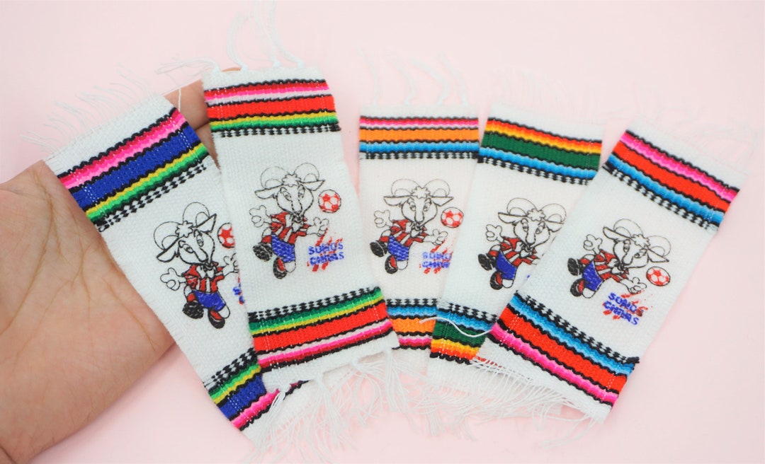 Miniature Mexican Sarape Zarape Serape INDIVIDUAL Chivas Mini Shawl ...