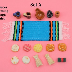 Miniature Ofrenda Set Dia De Muertos Day of the Dead Food Dollhouse ...