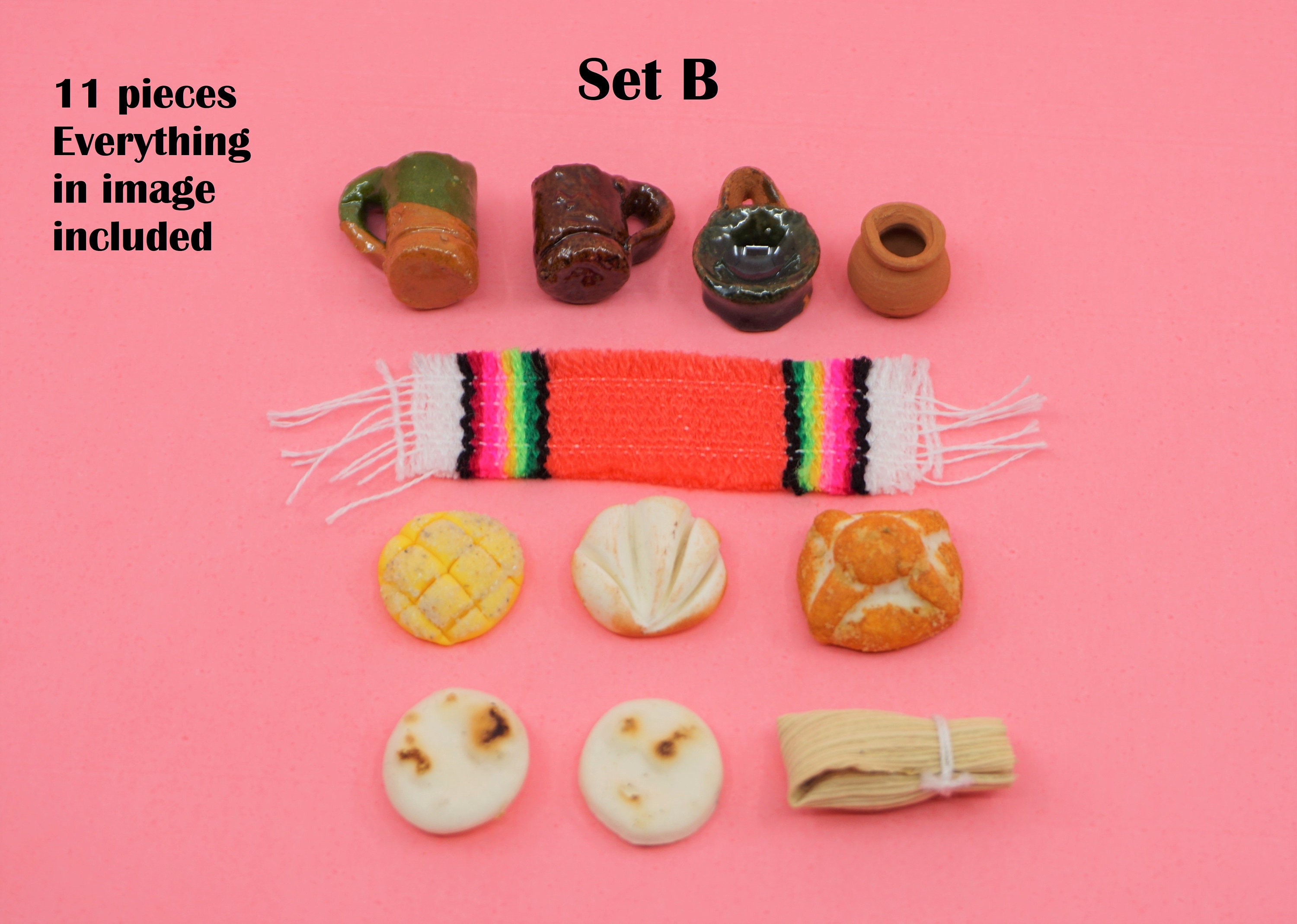Miniature Ofrenda Set Dia De Muertos Day of the Dead Food - Etsy UK