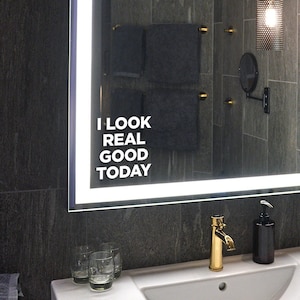 Inspirational, Motivational, Affirmation, Funny Mirror Sticker Decals ...
