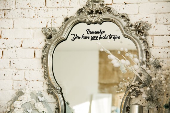 Inspirational Motivational Affirmation Funny Mirror Sticker - Etsy